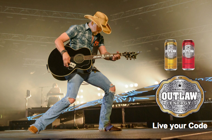 JASON ANNOUNCES OUTLAW ENERGY DRINK PARTNERSHIP - Jason Aldean